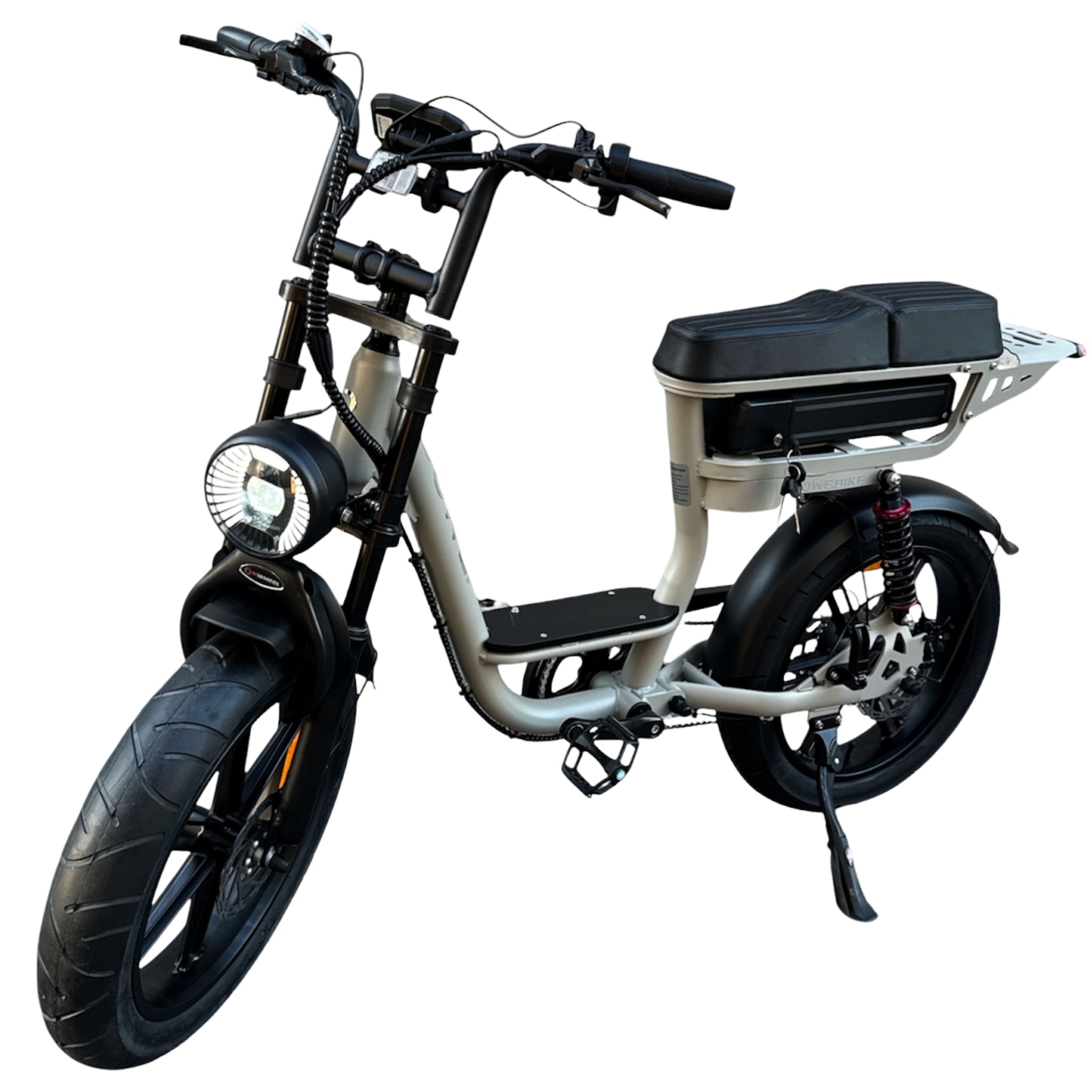 Dowe V20 Comfort Fatbike Beige | Lage Instap | 250W | Dowe Bike