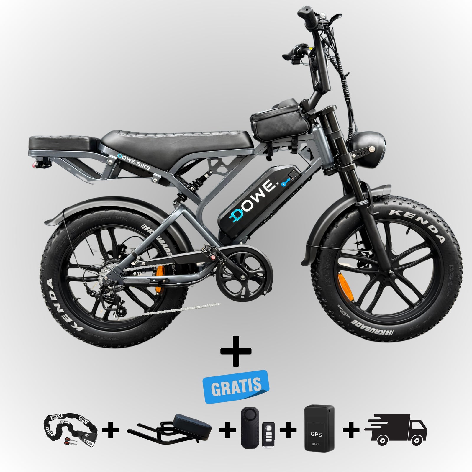 V20 Pro Fatbike Kopen | Hydraulische Remmen | Dowe Bike